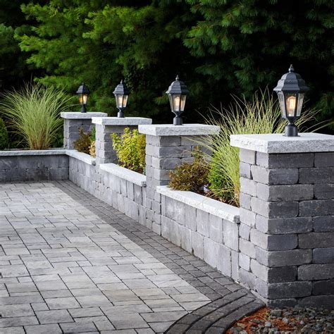 Belgard Weston Stone Wall Block Fossil Beige 4 In X 8 In 40 Sq Ft