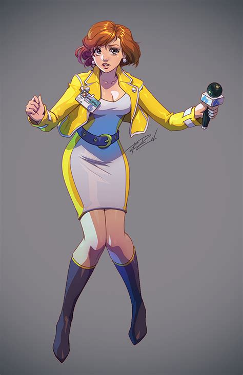 april o neil teenage mutant ninja turtles drawn by robert porter