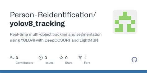 GitHub Person Reidentification Yolov8 Tracking Real Time Multi Object Tracking And