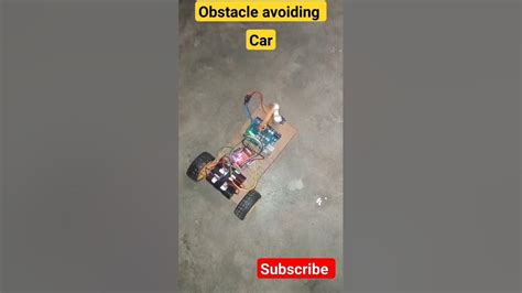 obstacle avoiding robot car arduino arduinounoprojects diy youtube