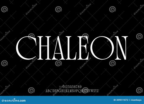 Elegant Luxury Serif Alphabet Display Font Vector Minimalist Vintage Typeface Stock Vector