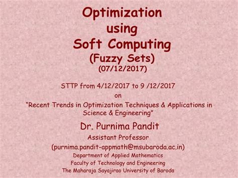 Optimization Using Soft Computing Pdf