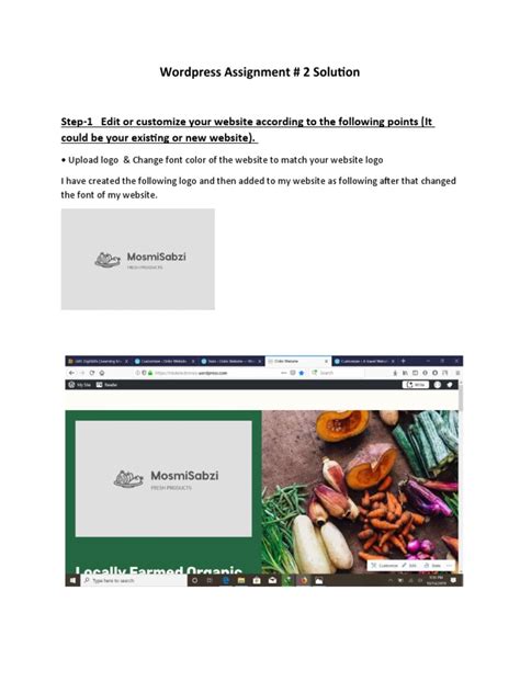 Wordpress Assignment 2 Solution Pdf Computers