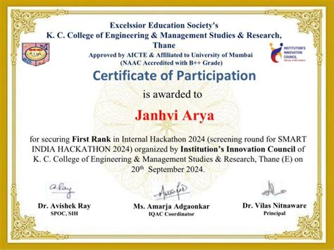 janhvi arya on linkedin hackathon innovation teamwork grateful