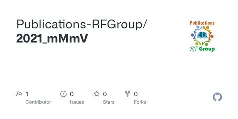 github publications rfgroup 2021 mmmv