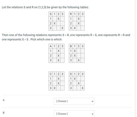 Let The Relations S And R On Be Given By The Chegg Com
