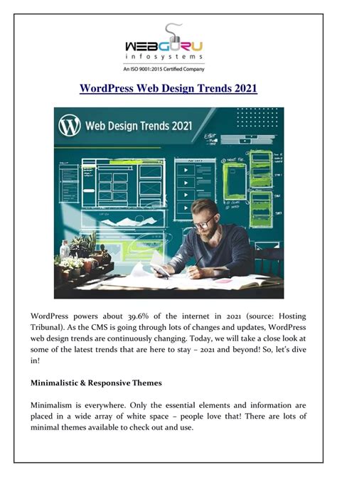 Ppt Wordpress Web Design Trends 2021 Powerpoint Presentation Free
