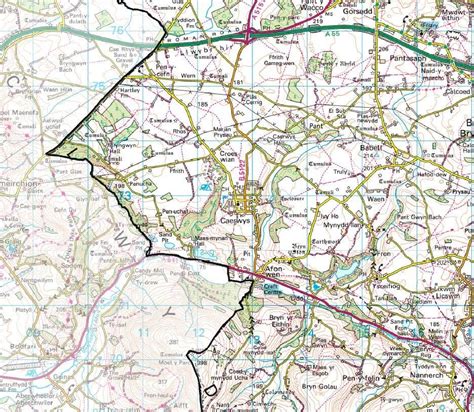 County Map Of Flintshire