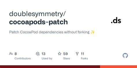 GitHub Doublesymmetry Cocoapods Patch Patch CocoaPod Dependencies