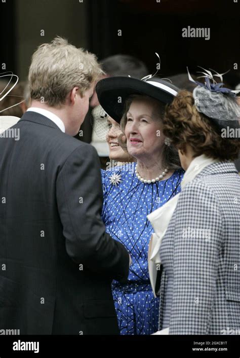 Earl Spencer And Raine Spencer Leave The Service To Celebrate The Life