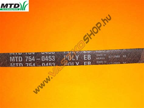 Kuplung Szíj Mtd Pinto 754 0453 Vaszkoshophu