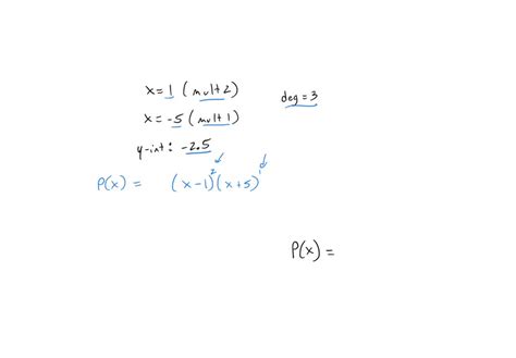 Solved He Polynomial Of Degree 3 P X Has A Root Of Multiplicity 2 At X 1 And A Root