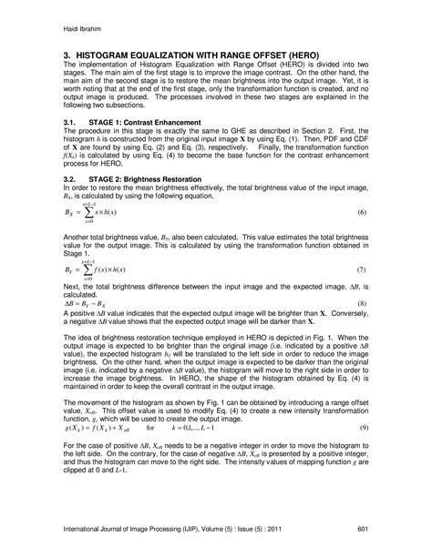 Histogram Equalization With Range Offset For Brightness Preserved Image Enhancement Pdf