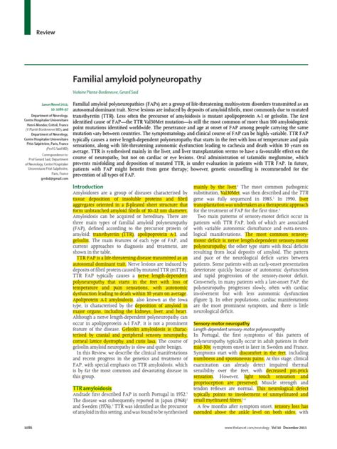 Familial Amyloid Polyneuropathy Pdf