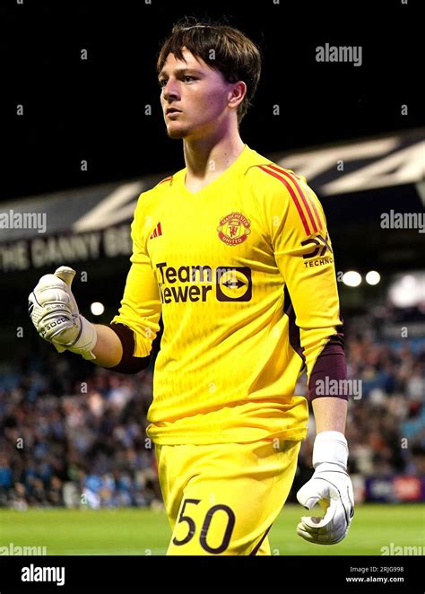Manchester United Goalkeeper Elyh Harrison During The Efl Trophy Group Stage Match At Edgeley
