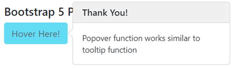Bootstrap 5 Popover Function Tpoint Tech