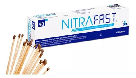 Nitrafast Aplicadores De Nitrato De Plata Original 50 Pzas Meses Sin