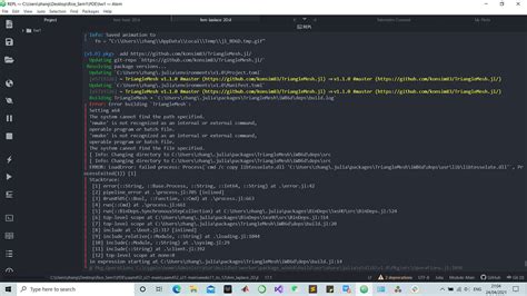 Error When Importing Package From Github New To Julia Julia