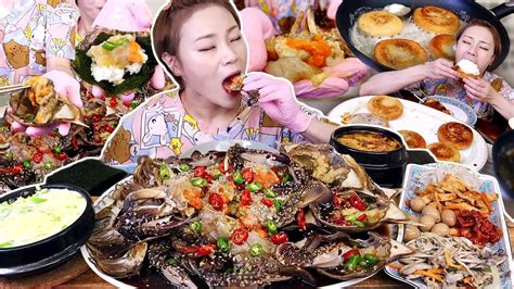 진미식당 간장게장 5마리에 밥 한솥단지 후식은 버터에 구운 호떡에 아이스크림 20220927mukbang Eating Show Youtube