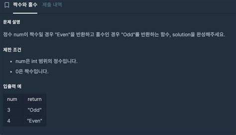 Swift 프로그래머스 짝수와 홀수 Swift 프로그래머스 짝수와 홀수