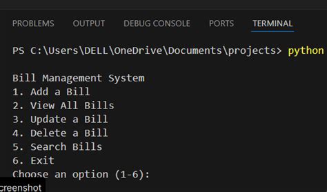 Bill Management System In Python Free Source Code