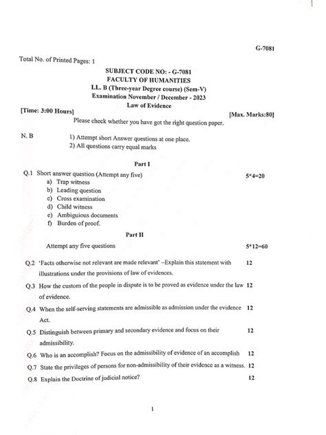 5th Sem Question Papers Pdf