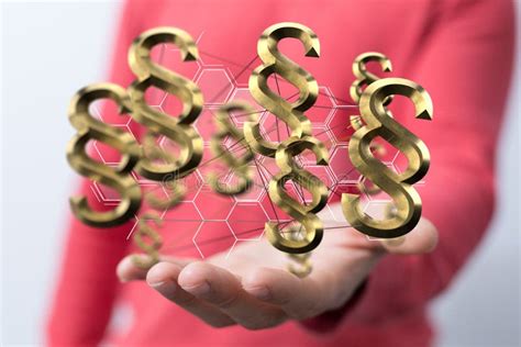 Symbol Of Law And Justice Paragraph Section Sign 3d Rendering Stock