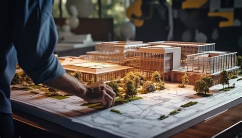 Premium Photo Architect Design Working Drawing Sketch Plans Blueprints