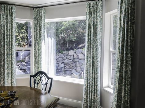 How To Diy Your Own Bay Window Curtain Rod Sunny Side Design