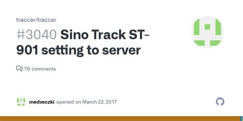 Sino Track St 901 Setting To Server · Issue 3040 · Traccartraccar · Github