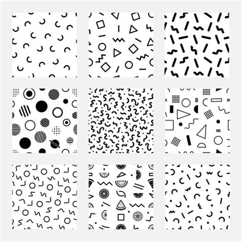 Squiggly Wiggly Lines Swatch Collections Abstract Pattern Seamless Repeat Vector Stock Vector By