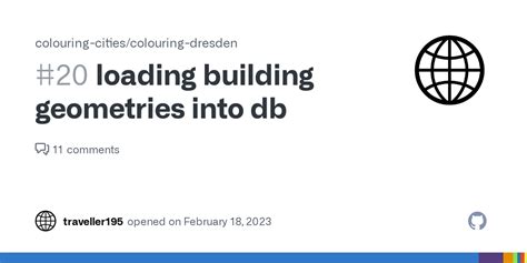 Loading Building Geometries Into Db · Issue 20 · Colouring Cities
