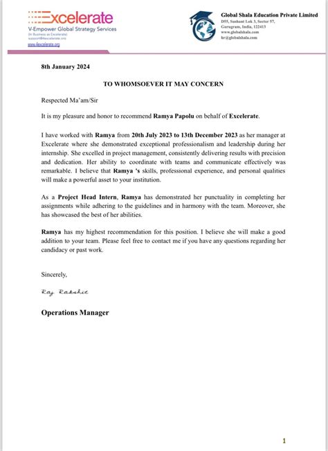 Ramyasri Papolu On Linkedin Recommendation Gratitude Projectheadintern