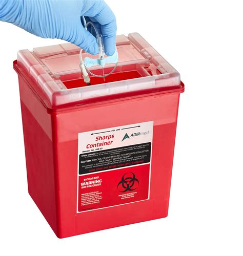 Sharps Container 5 Quart With Mailbox Style Horizontal Lid 2 Pack Sharps Container 5 Quart With Mailbox Style Horizontal Lid 2 Pack