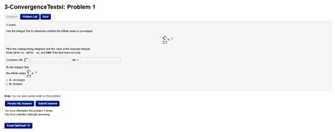 solved use the integral test to determine whether the