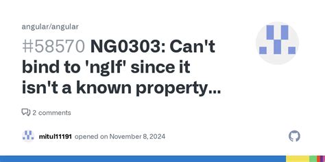 Ng Can T Bind To Ngif Since It Isn T A Known Property Of Div Angular Host Application