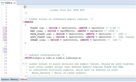 Getting Familiar With The New Linker Editor Professor Iot Synergy™︎ Mcu Renesas