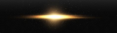 벡터 일러스트레이션을 위한 광선 및 하이라이트가 있는 밝은 노란색 조명 효과 프리미엄 벡터