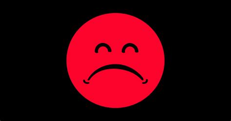 Sad Face Sad Face Sticker Teepublic