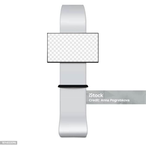 선반이 있는 무역 박람회 Tv 스탠드 전면 보기 벡터 모형 무역 박람회 전시 모니터 디스플레이 모형 디자인용 템플릿 모형에 대한 스톡 벡터 아트 및 기타 이미지 Istock