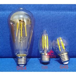 Jual Lampu Led Filamen Watt Edison W Filament Led W Bulb Watt E Oval St Lampu Cafe
