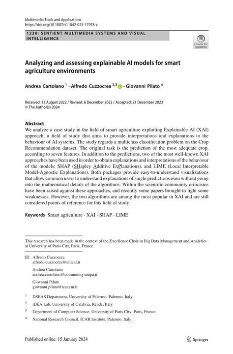 Pdf Analyzing And Assessing Explainable Ai Models For Smart