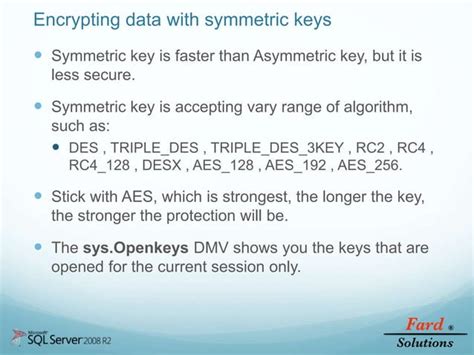 Sql Server Security And Encryption Pptx