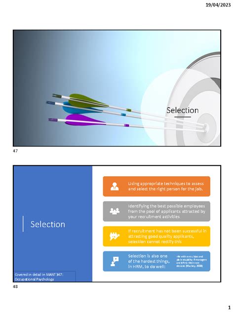 Lecture 14 15 2023 Selection Including Interviews Managing People University Of Otago