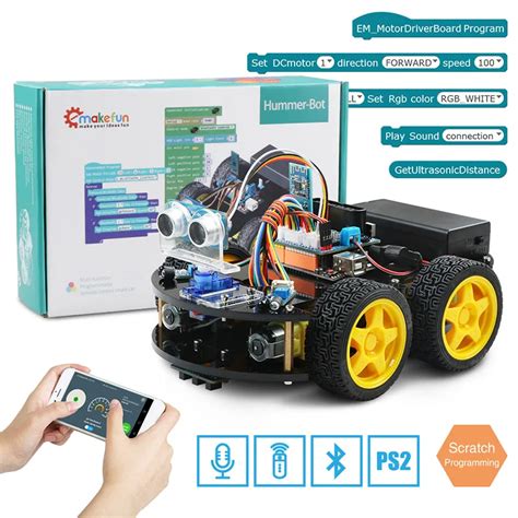 Keywish For Arduino Robot 4wd Cars App Rc Remote Control Bluetooth