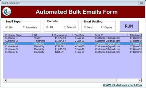 Automated Bulk Emails Form In Excel Vba Pk An Excel Expert