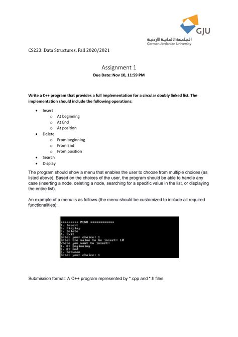 cs223 programming assignment 1 cs223 data structures fall 2020 assignment 1 due date nov