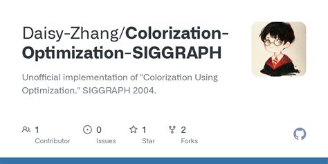 Github Daisy Zhangcolorization Optimization Siggraph Unofficial Implementation Of