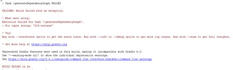 Release ERROR In Version Issue Vanniktech Gradle Dependency Graph Generator