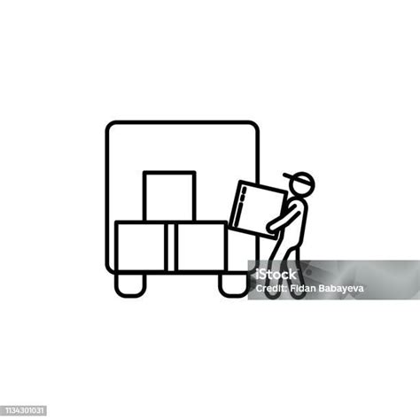 로더 상자 기호와 기호는 웹 로고 모바일 앱 Ui Ux에 사용할 수 있습니다 개념에 대한 스톡 벡터 아트 및 기타 이미지 개념 개념과 주제 교통수단 Istock